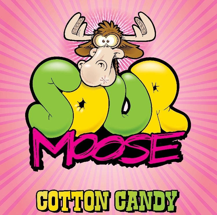 NEW SOUR CHERRY COTTON CANDY. 70G. 1 LITRE – Chocolate Moose Fudge Factory