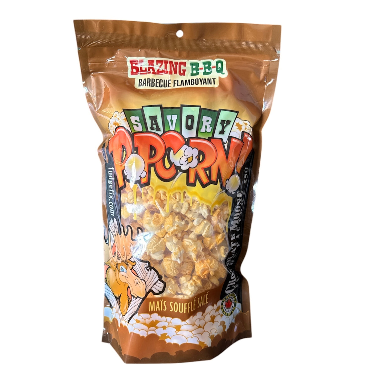 NEW Savory Popcorn - BLAZIN BBQ – Chocolate Moose Fudge Factory