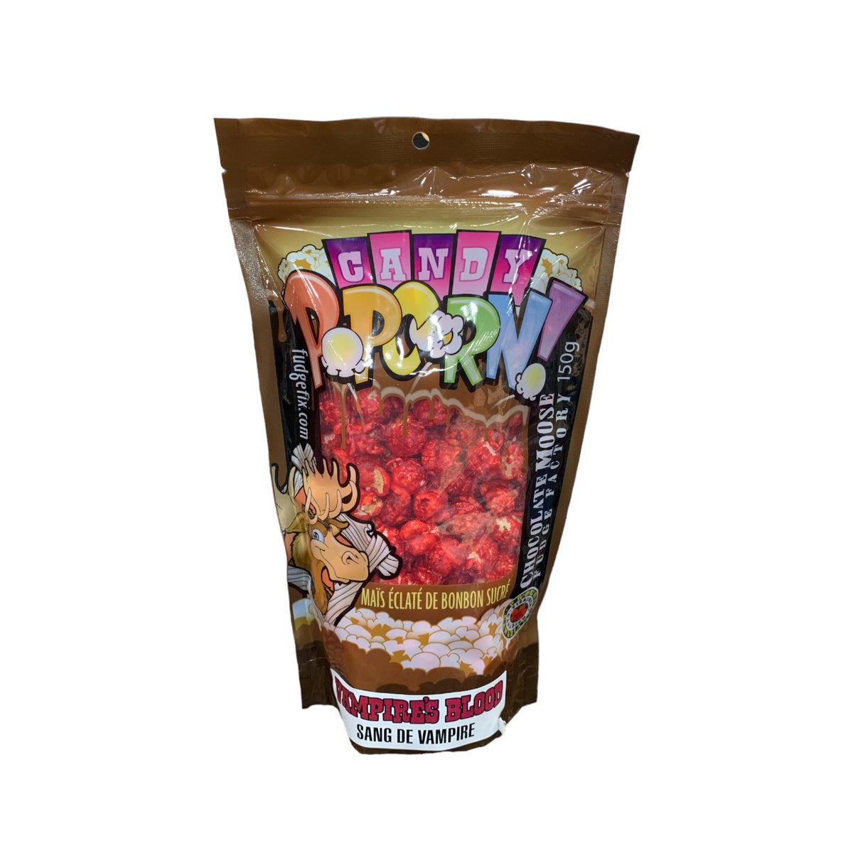 NEW HALLOWEEN CANDY POPCORN- VAMPIRES BLOOD – Chocolate Moose Fudge Factory