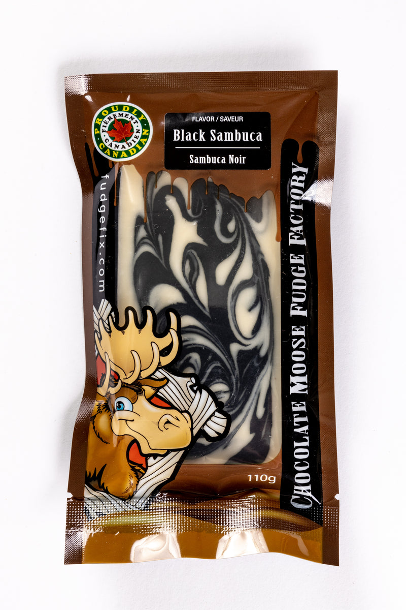 Black Sambuca - 110g Fudge Bar – Chocolate Moose Fudge Factory
